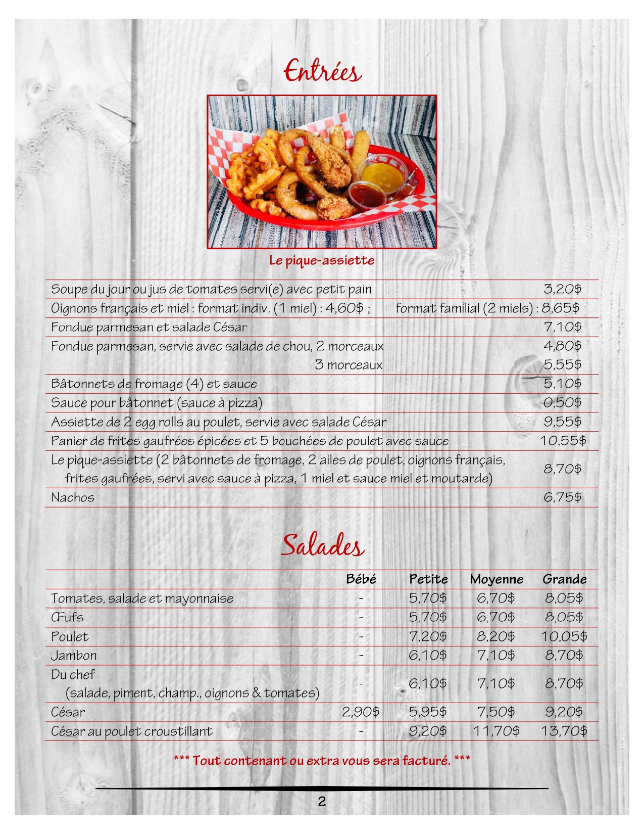 Restaurant l'Amical Saint-Lazare-de-Bellechasse