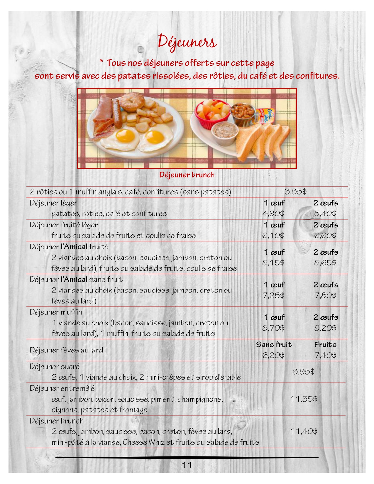 Restaurant l'Amical Saint-Lazare-de-Bellechasse