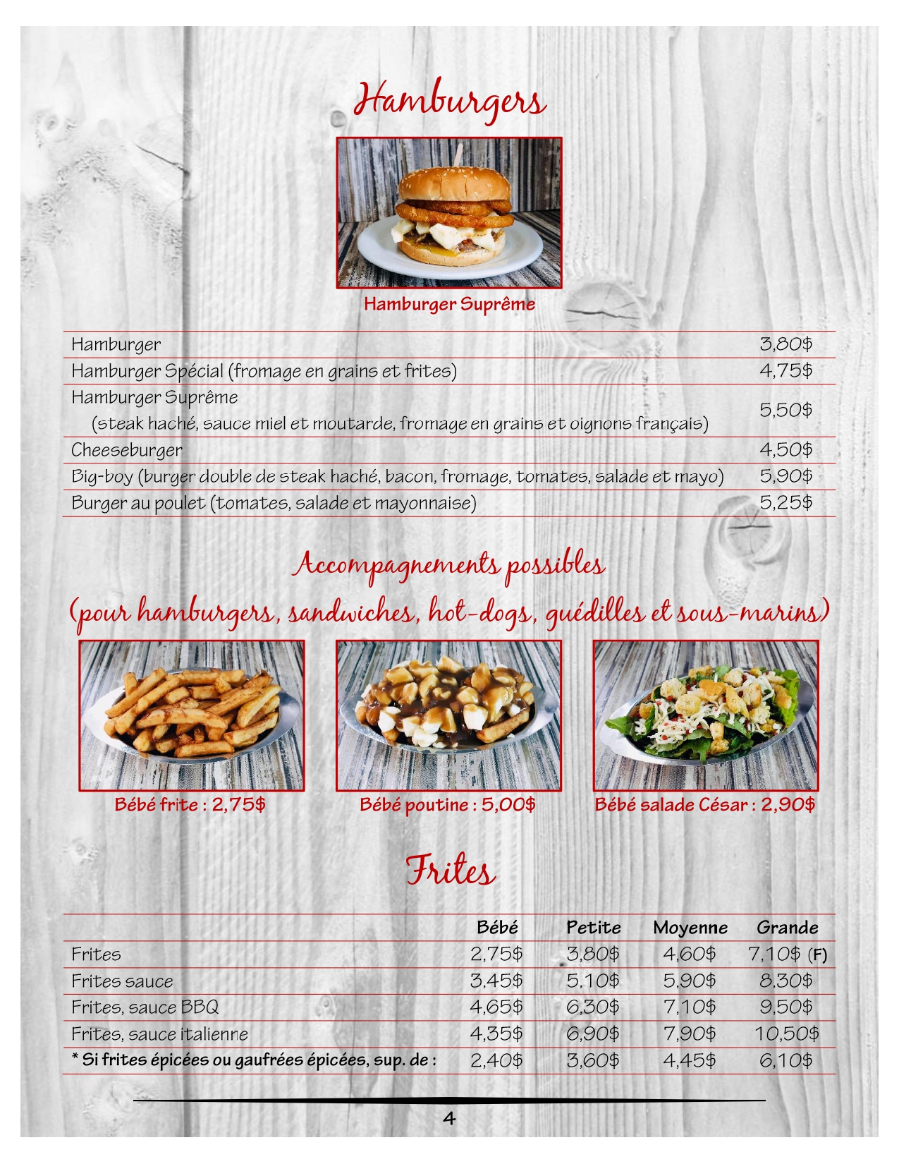 Restaurant l'Amical Saint-Lazare-de-Bellechasse